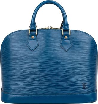 Louis Vuitton Crossbody Bags - Louis Vuitton Bleu Epi Leather Alma PM Handbag - Gr. unisize - in Blau - f&uuml;r Damen