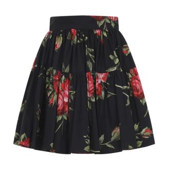 Dolce & Gabbana Femme, Jupes, Multicolore, Taille: 38 FR Cotton Mini Skirt