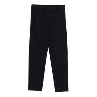 Issey Miyake Femme, Pantalons, Bleu, Taille: 38 FR Pantalon Pliss&egrave;
