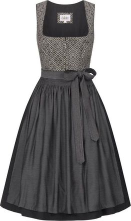 Nübler Trachtenkleid Midi Dirndl Grace in Schwarz von Nübler