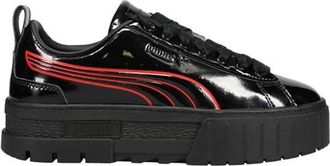 Puma Mayze Catwoman Baskets à plateforme avec logo pour femme Noir Rouge, noir, 37 EU