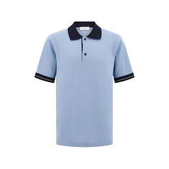 Ferragamo Contrast-collar Piqu&eacute; Polo Shirt