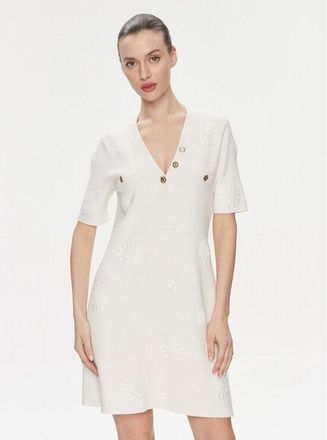 Twin-Set Strickkleid 241TP3095 &Eacute;cru Regular Fit