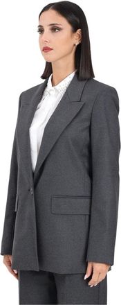 Max Mara Femme, Vestes, Gris, Taille: 42 FR Bolsena Blazer