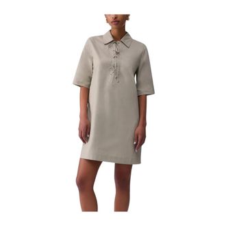 Liu Jo Femme, Robes, Gris, Taille: 40 FR Robe Courte en Popeline