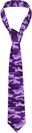 Generic Cravate Pour Homme Motif Camouflage Violet Classique Cravates Fine Cravates Homme Pour Accessoires &Eacute;v&eacute;nements F&ecirc;te