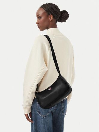 Tommy Jeans Handtasche Tjw Daily Elevated Shoulder Bag AW0AW19041 Schwarz