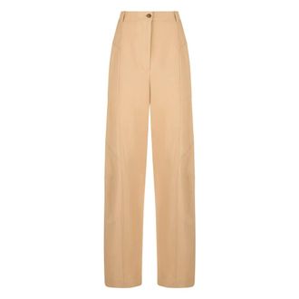 Alberta Ferretti Femme, Pantalons, Beige, Taille: 44 FR Pantalons