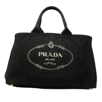 Prada Pre-owned Canvas Satchel - - Pre-owned - Damen - Schwarzk - ONE SIZE