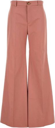 Chlo&eacute; Femme, Pantalons, Rose, Taille: 40 FR Pantalon Palazzo en coton