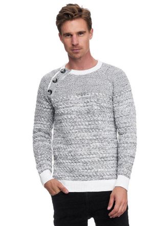 Rusty Neal Strickpullover mit modischen Kn&ouml;pfen