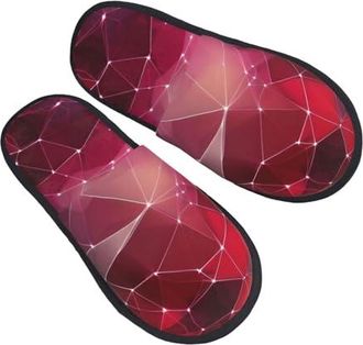 Generic Pantoufles Impression De La Constellation De La Galaxie Rouge Chaussures Doux L&eacute;g&egrave;res Chaussons Pour Homme Int&eacute;rieur Unisex M
