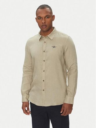 Aeronautica Aeronautica Militare Hemd 251CA1239CT3089 Beige Regular Fit