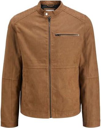 Jack & Jones Veste en Cuir synthétique Veste en Cuir synthétique Cognac M Cognac M