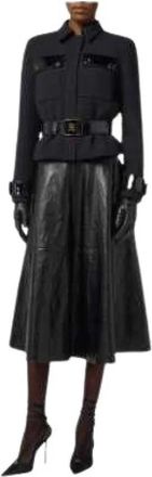 Elisabetta Franchi Femme, Vestes, Noir, Taille: 44 FR Gb003 Jacket