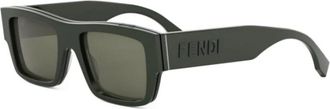 Fendi Rechteckige Sonnenbrille - - Accessories - unisex - Schwarzk - 53 MM