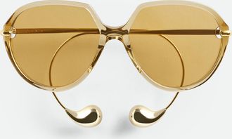 Bottega Veneta Lunettes De Soleil Carr&eacute;es Drop - Bottega Veneta