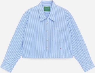 Arket Und Laila Gohar Cropped-Hemd -Blau