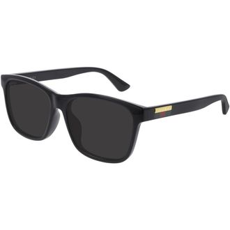 Gucci GG0746SA Lunettes de soleil, Noir/Gris, 57 mm