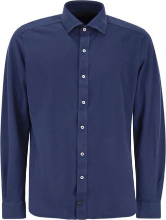 Fay Homme, Chemises, Bleu, Taille: 3XL Chemise Col Fran&ccedil;ais