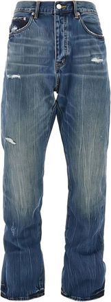 Purple Homme, Jeans, Bleu, Taille: W33 P011 Jean Droit D&eacute;lav&eacute;