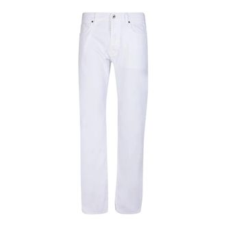 14Bros Wei&szlig;e Straight-Leg Jeans- Mid Rise - - Trousers - Herren - Wei&szlig; - W31