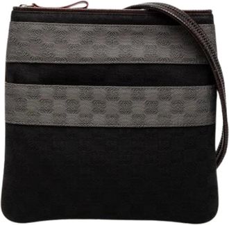 Loewe Sac bandouli&egrave;re Pre-owned en toile - Femme - Pre-owned - Noir - Taille: ONE Size