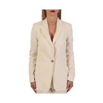 Pinko Pinko, Femme, Vestes, Beige, Taille: 38 FR Pinko - Veste > Blazers