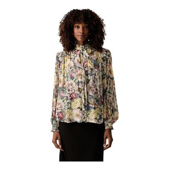 Twinset Bluse aus Krepp mit Blumenmuster - - Blouses & Shirts - Damen - Mehrfarbig - S