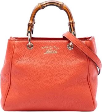 Gucci Sac &agrave; main Pre-owned en bambou - Femme - Pre-owned - Orange - Taille: ONE Size