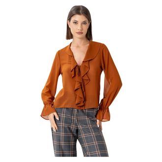 Kocca Damen, Blusen & Hemden, Braun, XSGr&ouml;&szlig;e