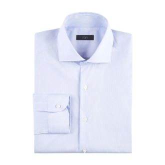 Fay Homme, Chemises, Bleu, Taille: L Chemise en Coton Stretch