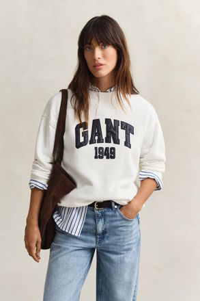 GANT Damen Graphic Rundhals-Sweatshirt (XXL) EGGSHELL