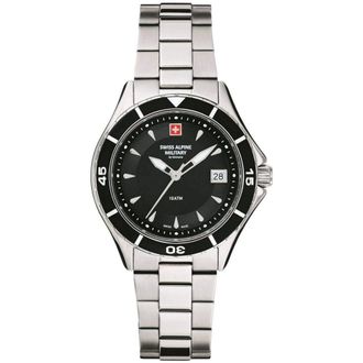 Swiss Alpine Military Swiss Alpine Military Damen Armbanduhr Taucheruhr 7740.1137 - - Accessories - Damen - Schwarzk - ONE SIZE