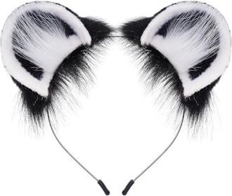 Generic Joli serre-t&ecirc;te &agrave; oreilles volantes pour Halloween - Confortable &agrave; porter au quotidien - Cosplay - Tissu peluche - Coiffure de costume