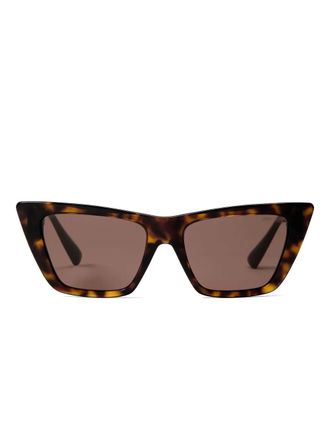 Jimmy Choo Eyewear lunettes de soleil Haley - Marron