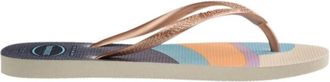 Havaianas Femme, Chaussures, Beige, Taille: 39 EU Slim Palette Glow Flip Flops