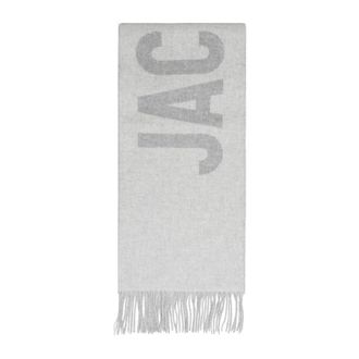 Jacquemus Fringe Logo Schal - - Accessories - Damen - Grau - ONE SIZE