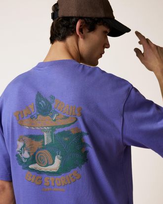 Faguo T-shirt oversize imprim&eacute; violet