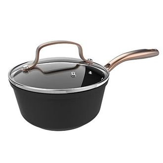 Cecotec Casserole Polka Fantasy 16 Pot Golden. Diam&egrave;tre 16 cm, capacit&eacute; 1,3 L, aluminium forg&eacute;, rev&ecirc;tement antiadh&eacute;sif Platinum Plus Teflon, sans PFOA, convie