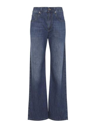 Brunello Cucinelli Jean Droit - Bleu