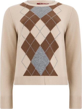 Max Mara Femme, Pulls, Beige, Taille: 42 FR Pull Gettone