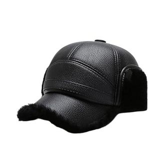 Generic Casquette coupe-vent chaude pour lhiver, Noir, M