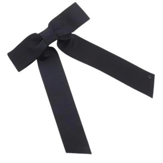 Chanel Accessoires pour cheveux en satin Pre-owned - Femme - Pre-owned - Noir - Taille: ONE Size