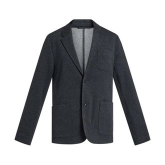 Michael Kors Gestrickte graue Jacke mit Kn&ouml;pfen - - Jackets - Herren - Grau - XL