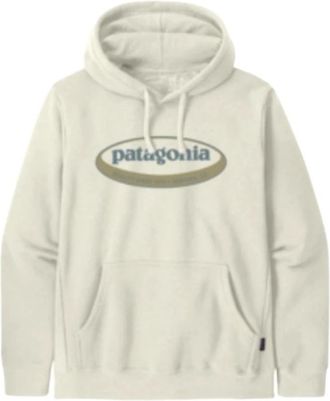 Patagonia Homme, Sweatshirts et sweats &agrave; capuche, Blanc, Taille: 2XL 95 Oval Logo Uprisal HD Sweat &agrave; capuche