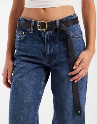 Levi's Ceinture longue en cuir - Noir