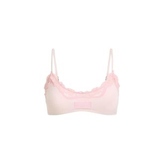 Moschino Femme, Sous-v&ecirc;tements, Rose, Taille: 44 FR Soutien-gorge en microfibre et dentelle