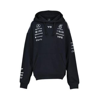 Yohji Yamamoto Homme, Sweatshirts et sweats &agrave; capuche, Noir, Taille: L F1 Team Sweat &agrave; capuche
