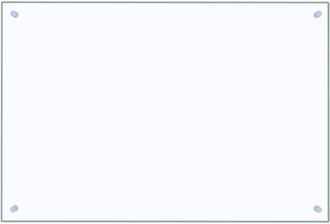 vidaXL Dosseret de Cuisine Carrelage Mural Décoration Protection Anti-éclaboussures Résistant aux Rayures Transparent 90x60 cm Verre Trempé